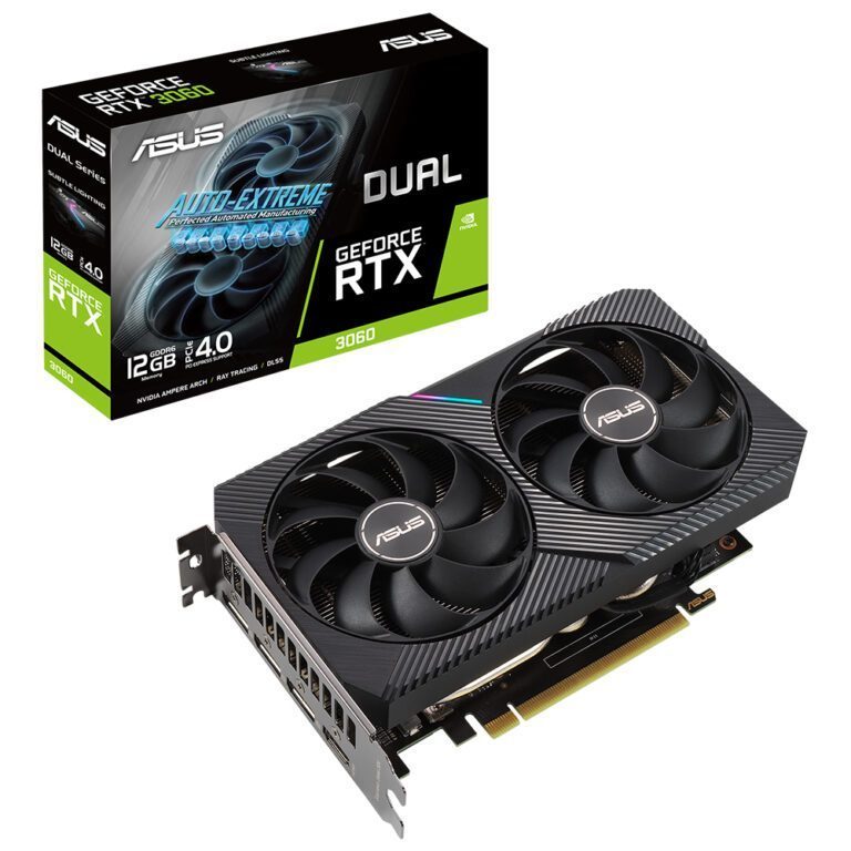 ASUS GeForce DUAL RTX 3060 12GB GDDR6 192bit Ekran Kartı - Gaming.Gen.TR