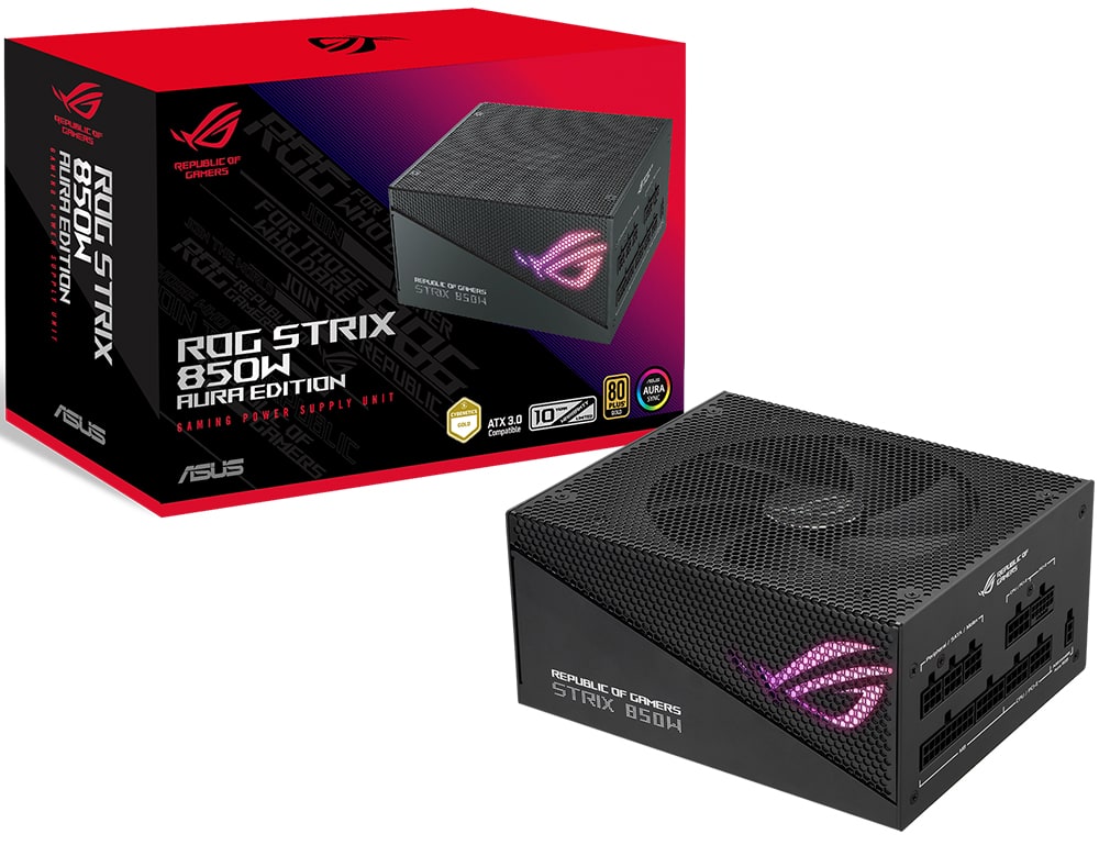 ASUS ROG STRIX 850G AURA 850W 80+ Gold ARGB Full Modüler PSU (90YE00P2 ...