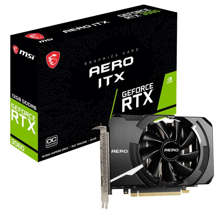 MSI Geforce RTX 3060 AERO ITX OC 12GB GDDR6 192 Bit Ekran Kartı ...