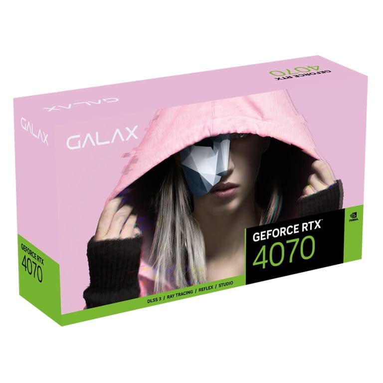 GALAX GeForce RTX 4070 EX Gamer Pink 1-Click OC 12GB GDDR6X 192 Bit ...