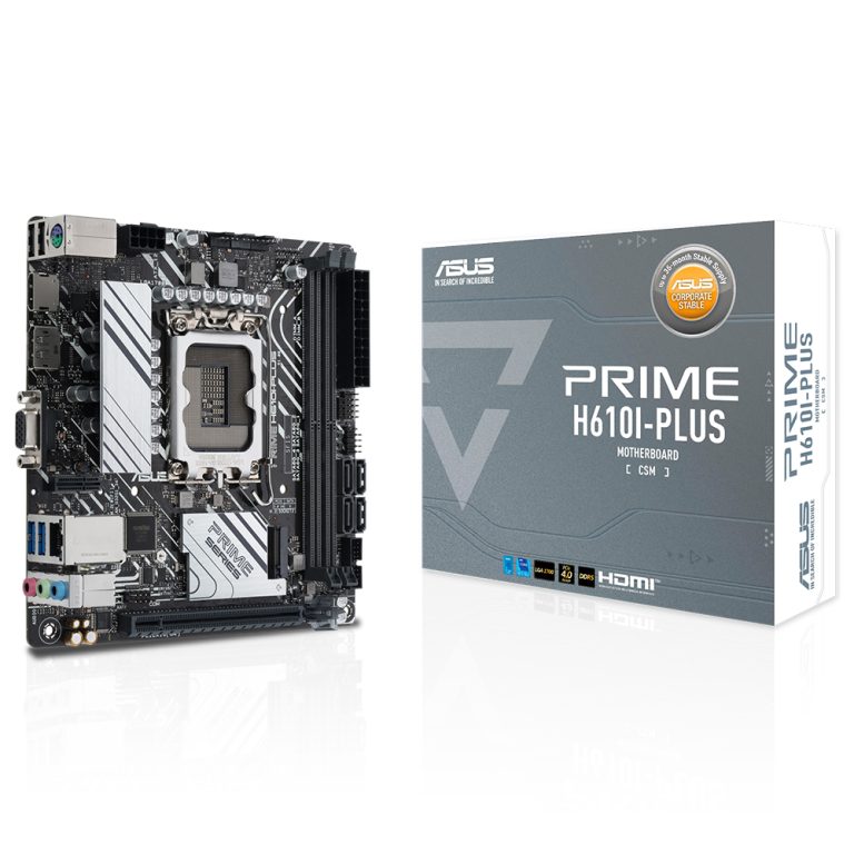 ASUS Prime H610I-PLUS-CSM 5600MHz DDR5 Soket 1700 M.2 HDMI DP VGA Mini ...