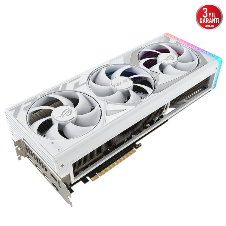 ASUS ROG Strix GeForce RTX 4090 24GB GDDR6X 384 Bit DLSS 3 Beyaz Ekran ...