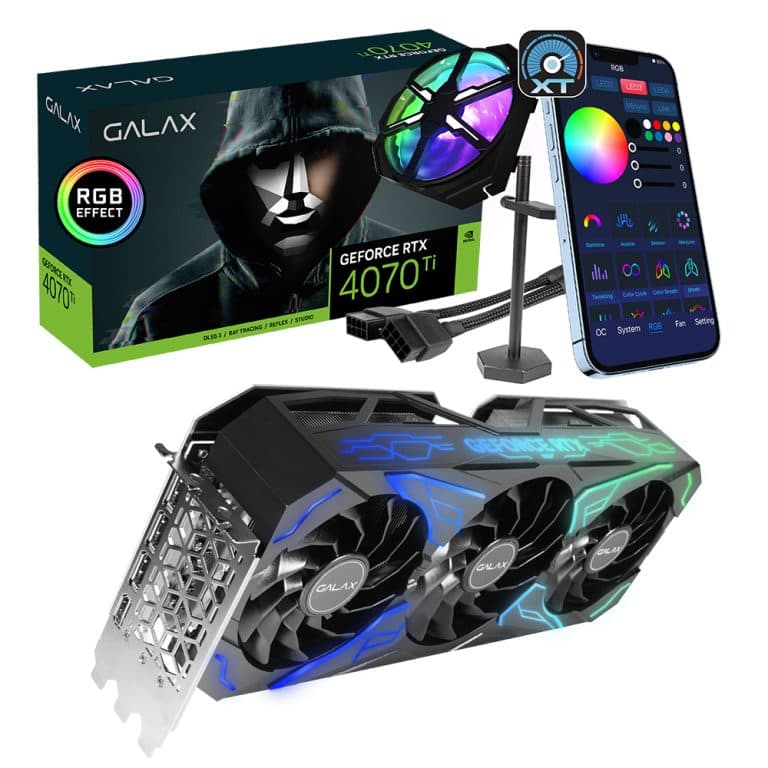 GALAX GeForce RTX 4070 Ti SG 1-Click OC 12GB GDDR6X 192 Bit DLSS 3 ...