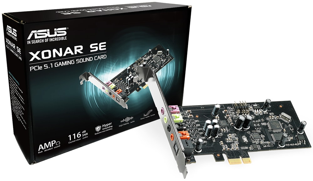 ASUS Xonar SE 5.1 Kanal PCI Express Hi-Fi 300ohm 116dB Gaming Ses Kartı ...