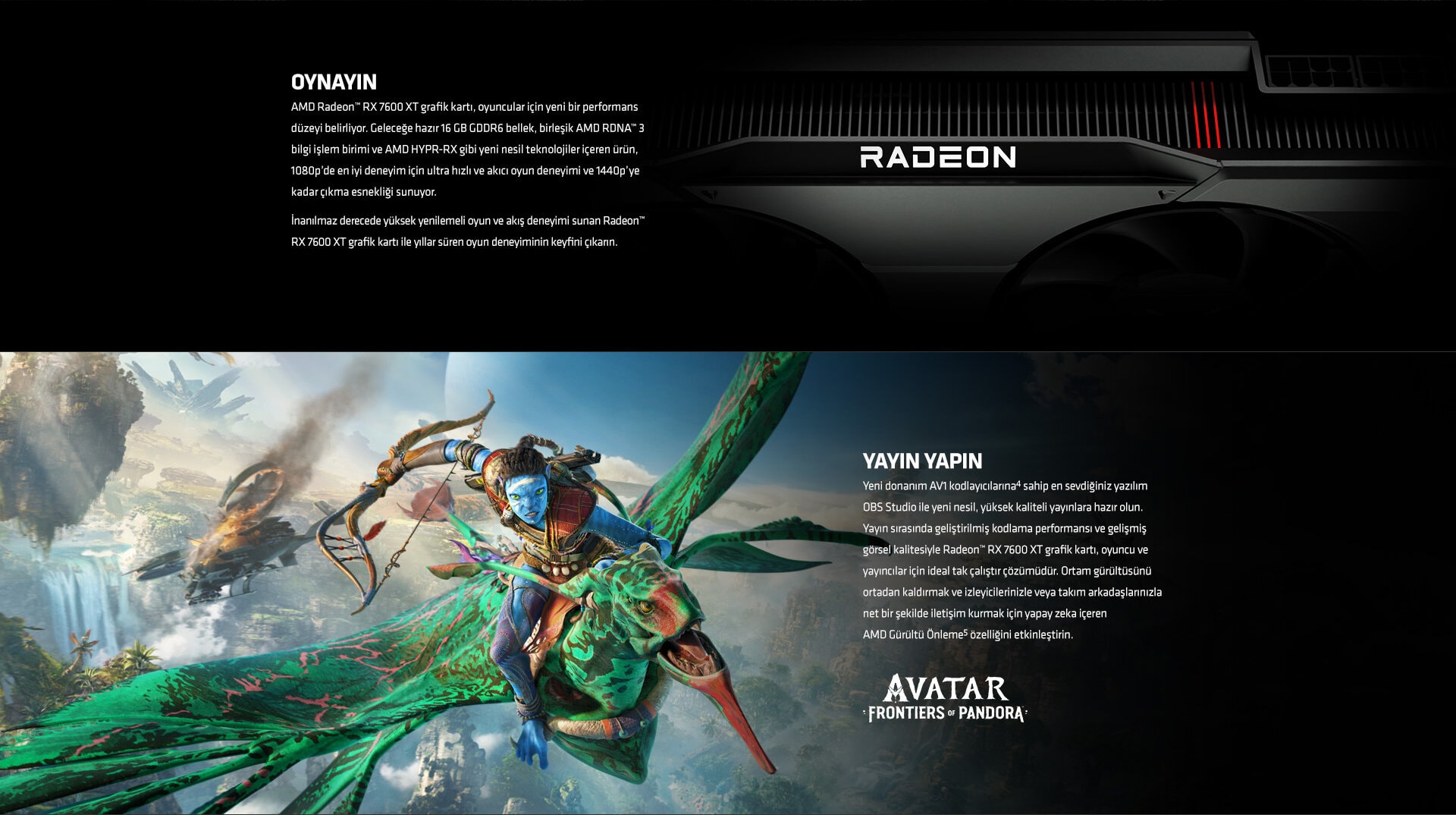 AMD RADEON RX 7600 XT - Gaming.Gen.TR