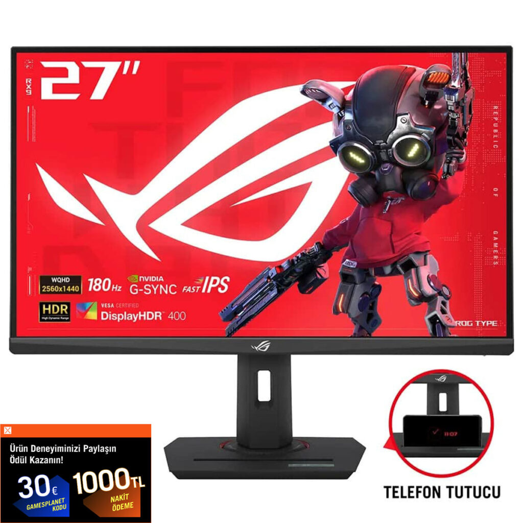 ASUS ROG Strix XG27ACS 27 inç 180Hz 1ms 2K QHD Adaptive Sync Fast IPS ...