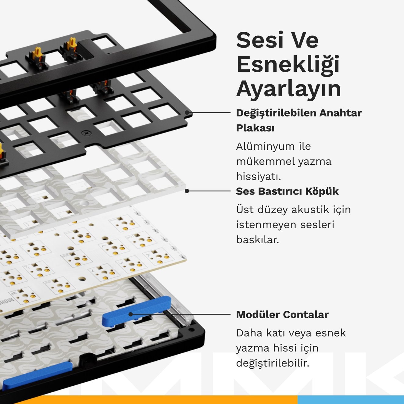 Glorious GMMK3 HE 8K Hz Mekanik Modüler Türkçe Kablolu Siyah Gaming ...