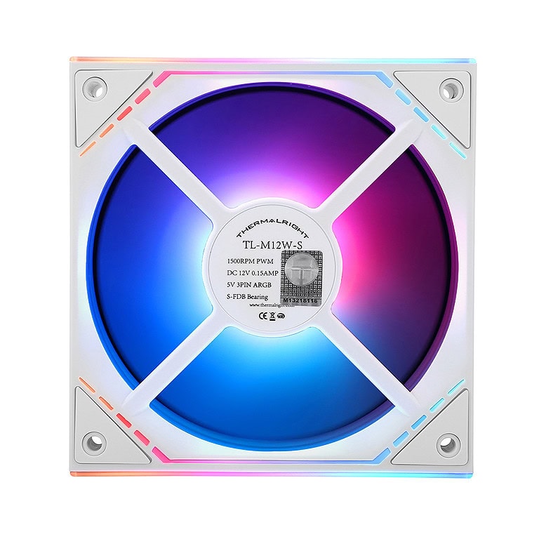 Thermalright TL-M12W-S ARGB 120mm Beyaz Kasa Fanı - Gaming.Gen.TR
