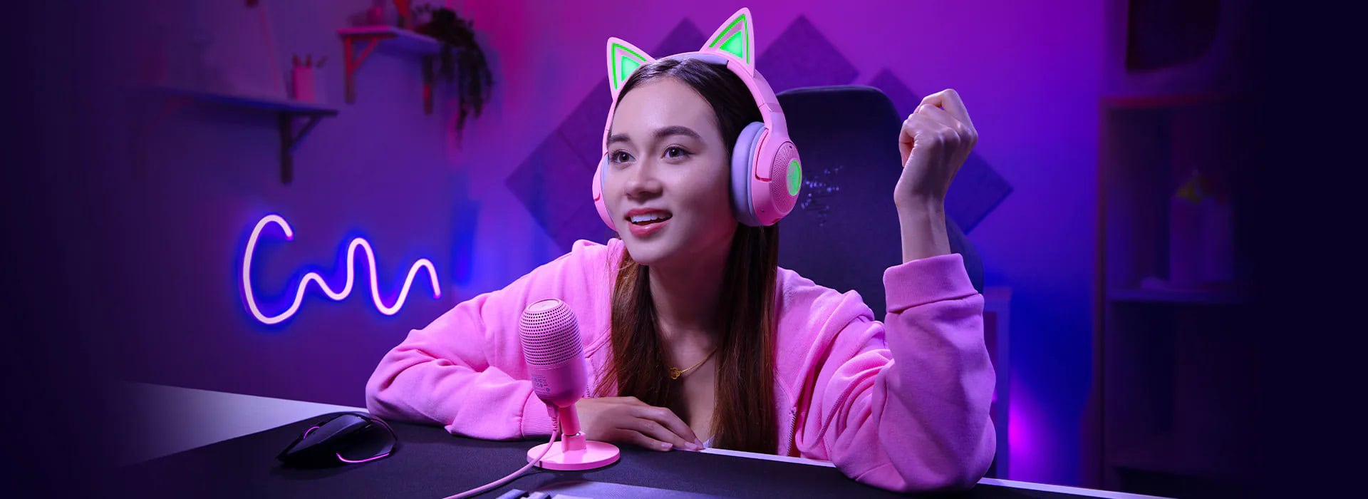 Razer Seiren v3 Mini Quartz Pembe Gaming Mikrofon (RZ19-05050200-R3M1 ...