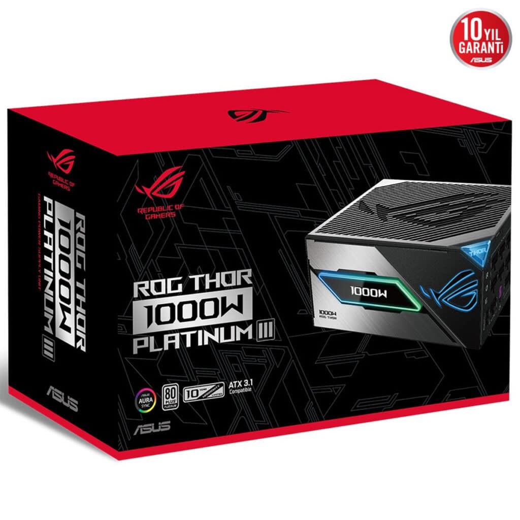 ASUS ROG Thor 1000W Platinum III 80+ Güç Kaynağı - Gaming.Gen.TR