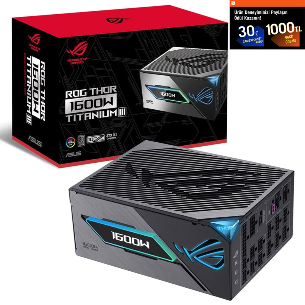 ASUS ROG THOR 1600W Titanium III Güç Kaynağı - Gaming.Gen.TR