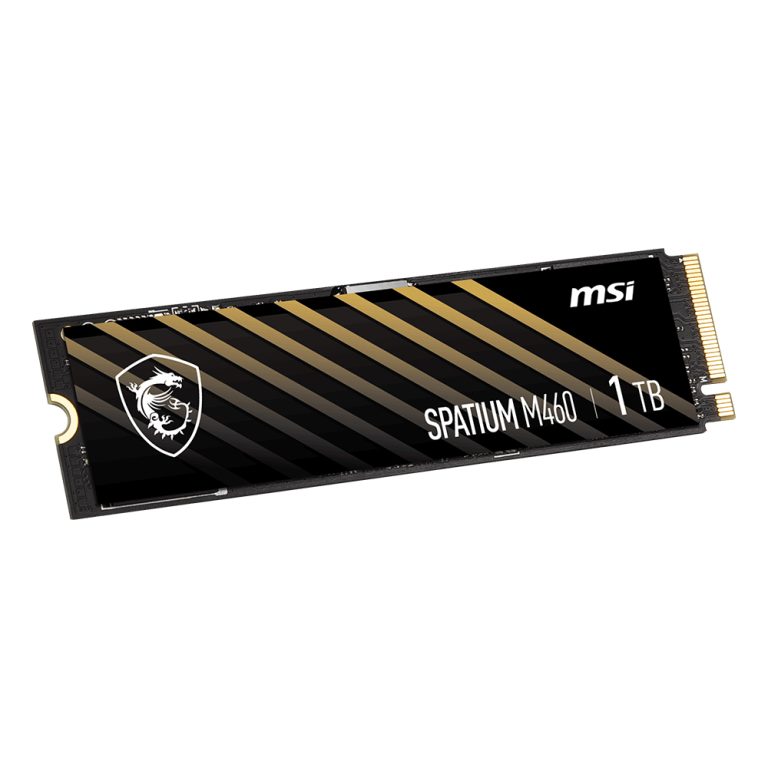 MSI SPATIUM M460 1TB NVMe PCIe Gen4 x4 Okuma 5000MB - Yazma 4500MB M.2 ...