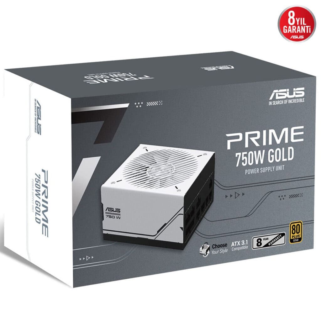 ASUS PRIME AP-750G 750W 80+ Gold PCIe Güç Kaynağı - Gaming.Gen.TR
