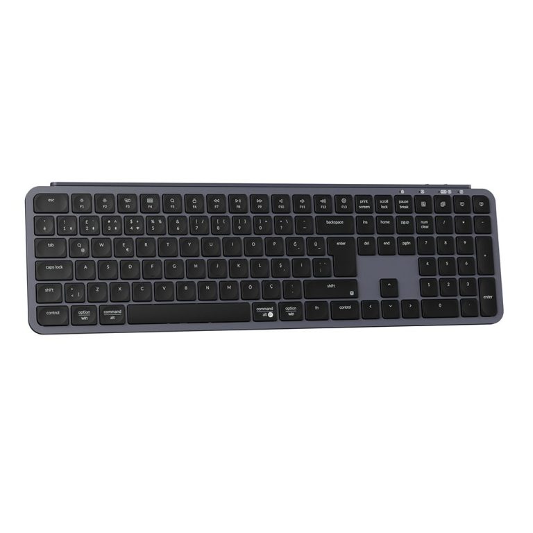 Keychron B6 Pro Ultra-Slim Space Gray %100 Kablosuz Mac Uyumlu Türkçe ...