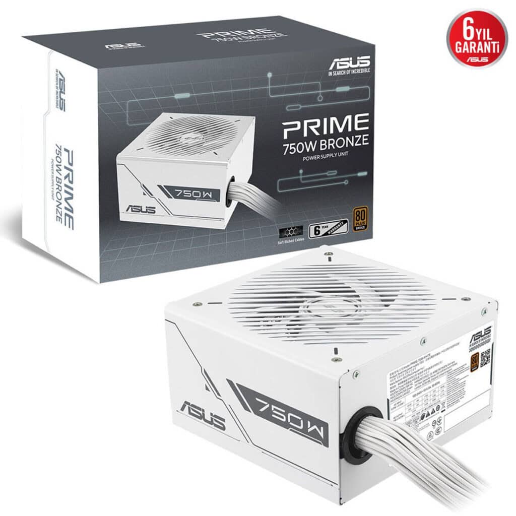 ASUS Prime 750B White Edition 750W Güç Kaynağı - Gaming.Gen.TR