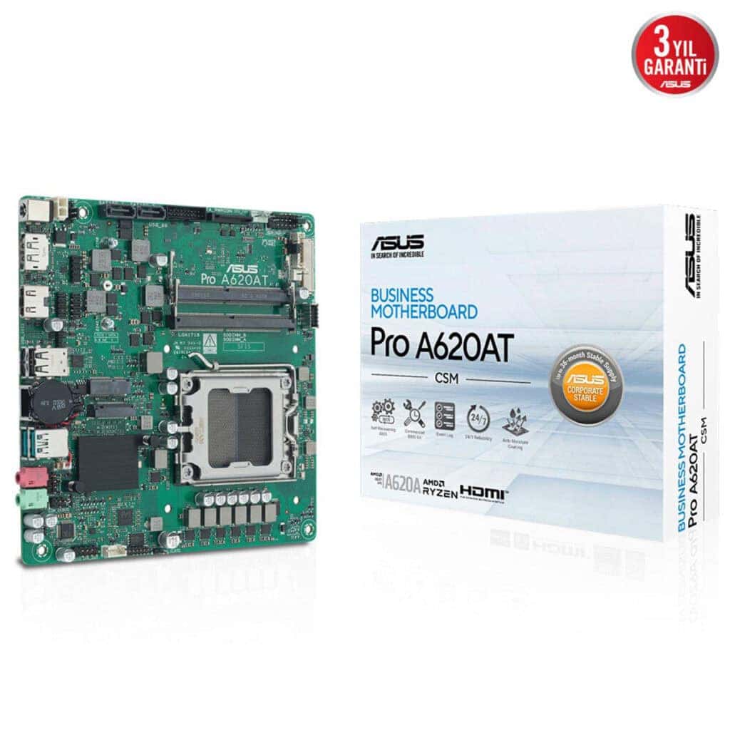 ASUS Pro A620AT-CSM DDR5 Soket Mini-ITX Anakart - Gaming.Gen.TR