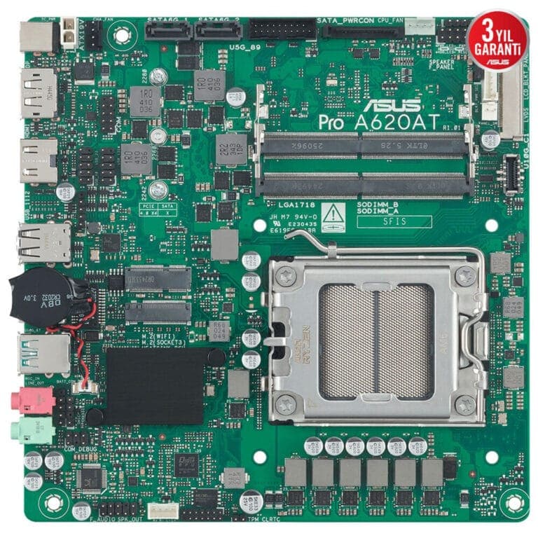 ASUS Pro A620AT-CSM DDR5 Soket Mini-ITX Anakart - Gaming.Gen.TR