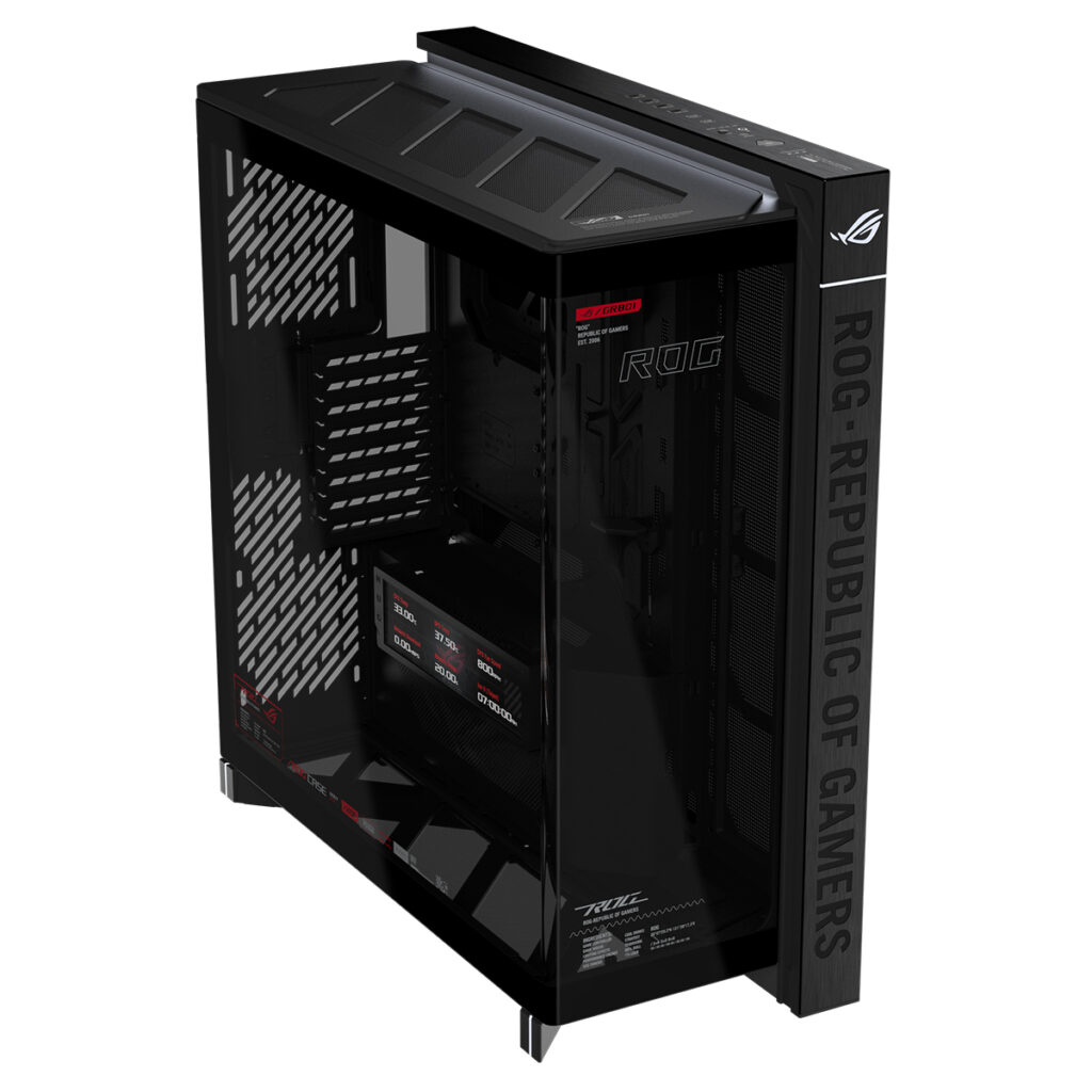 ASUS ROG Cronox Panaromik Temperli Cam LCD Ekranlı Full Tower E-ATX ...
